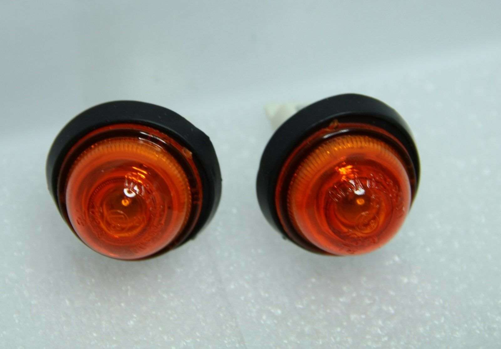 2x CLASSIC FIAT X1/9 X19 SIDE REPEATER INDICATOR LAMP LIGHTS ORANGE BR ...