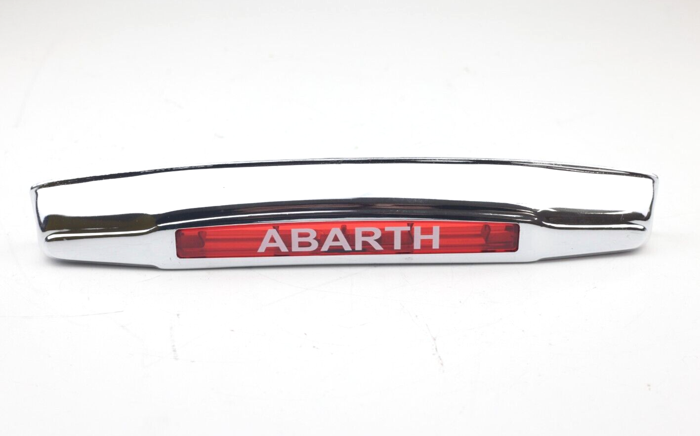 Classic Fiat 500 600 Abarth Plate Plinth Light Lighting Chromed Plasti ...