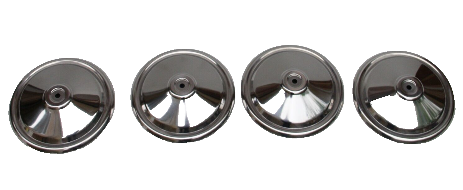 Classic Fiat 500 L Wheel Hub Caps Kit of 4 Wheel Trim Set Steel Made i ...