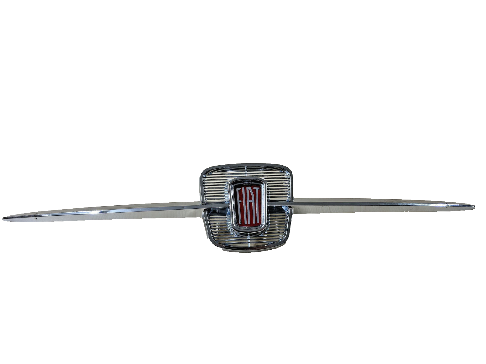 Classic Fiat 600 Front Badge Emblem Moustache Wings Plastic Brand New ...