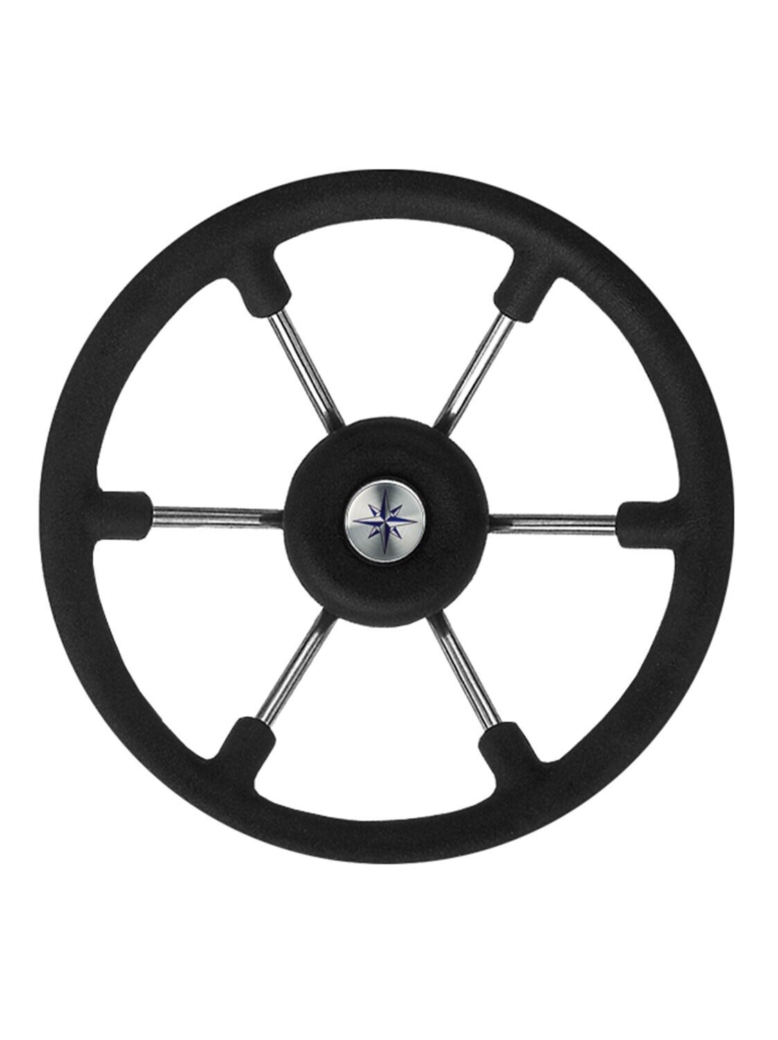 Marine Steering Wheel 360mm 14.2" LUISI Leader Tanegum 6 Spoke Boat Sh ...