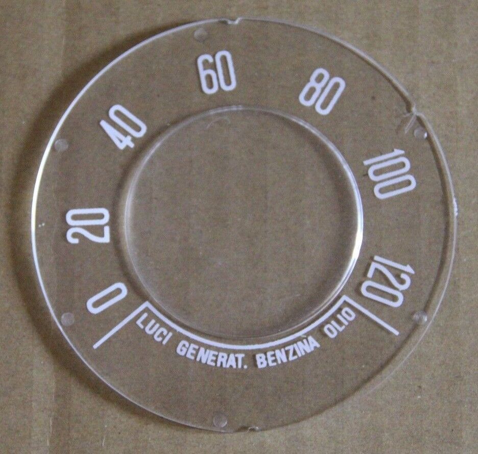 CLASSIC FIAT 500 F R SPEEDO SPEEDOMETER GLASS ( Km/h. ) ROUND SPEEDO B ...