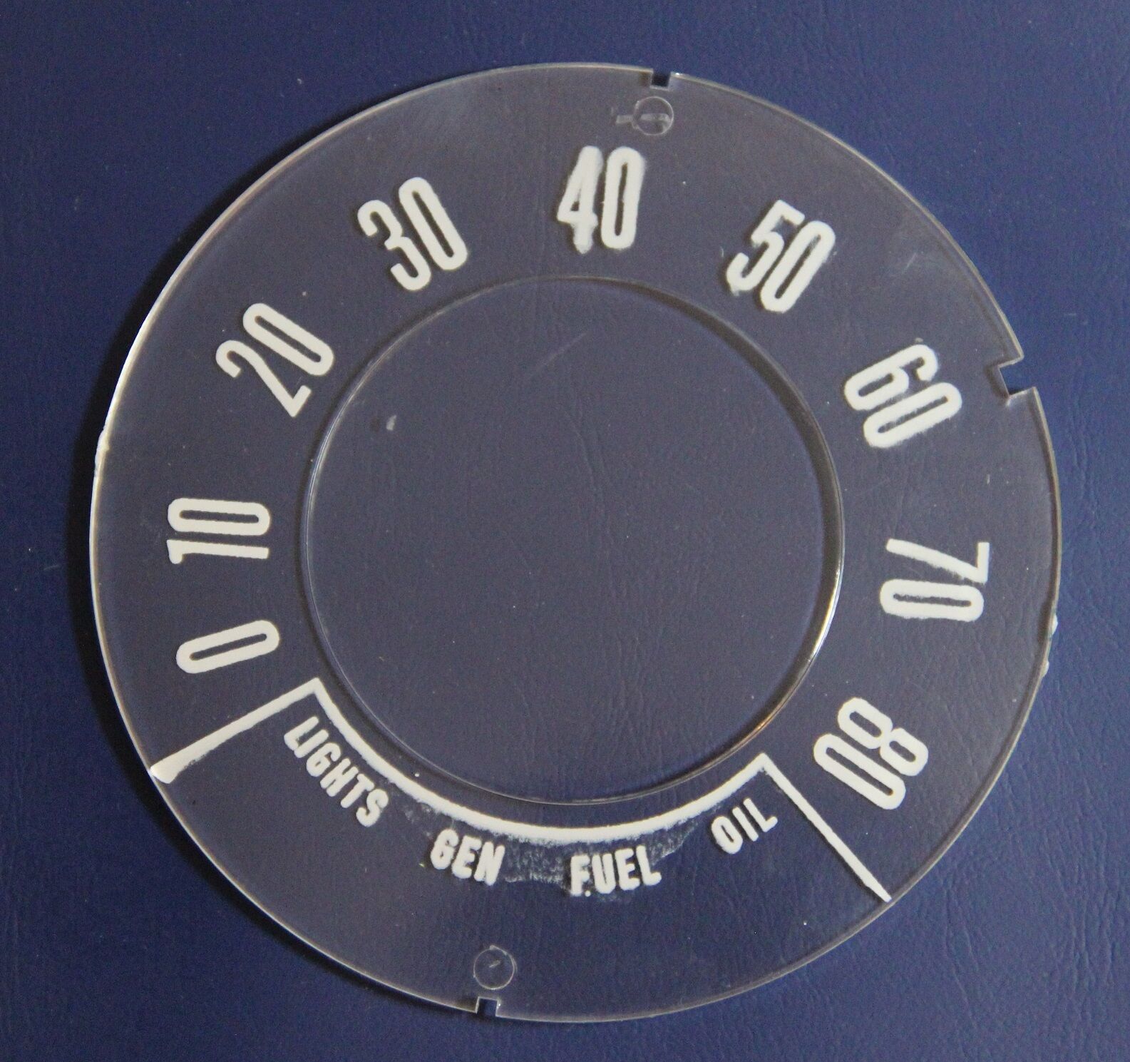 CLASSIC FIAT 500 F ROUND SPEEDO SPEEDOMETER GLASS MPH MILES PER HOUR B ...